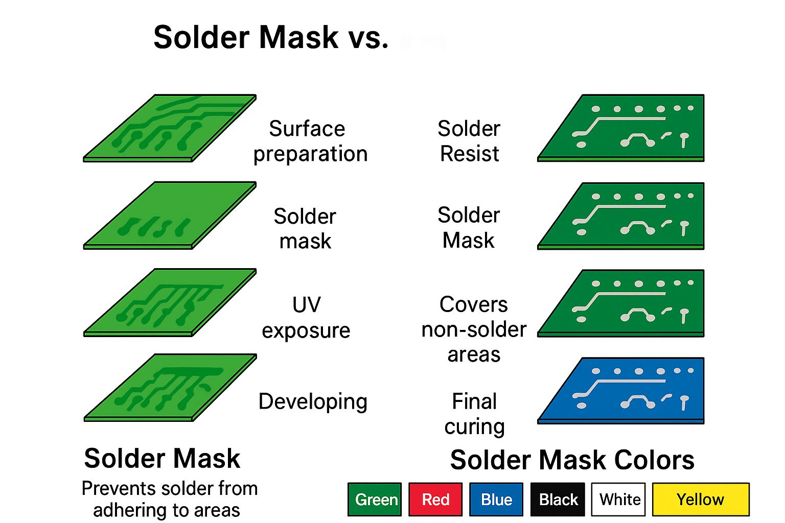 Soldering mask pcb uses, materials, and process guide